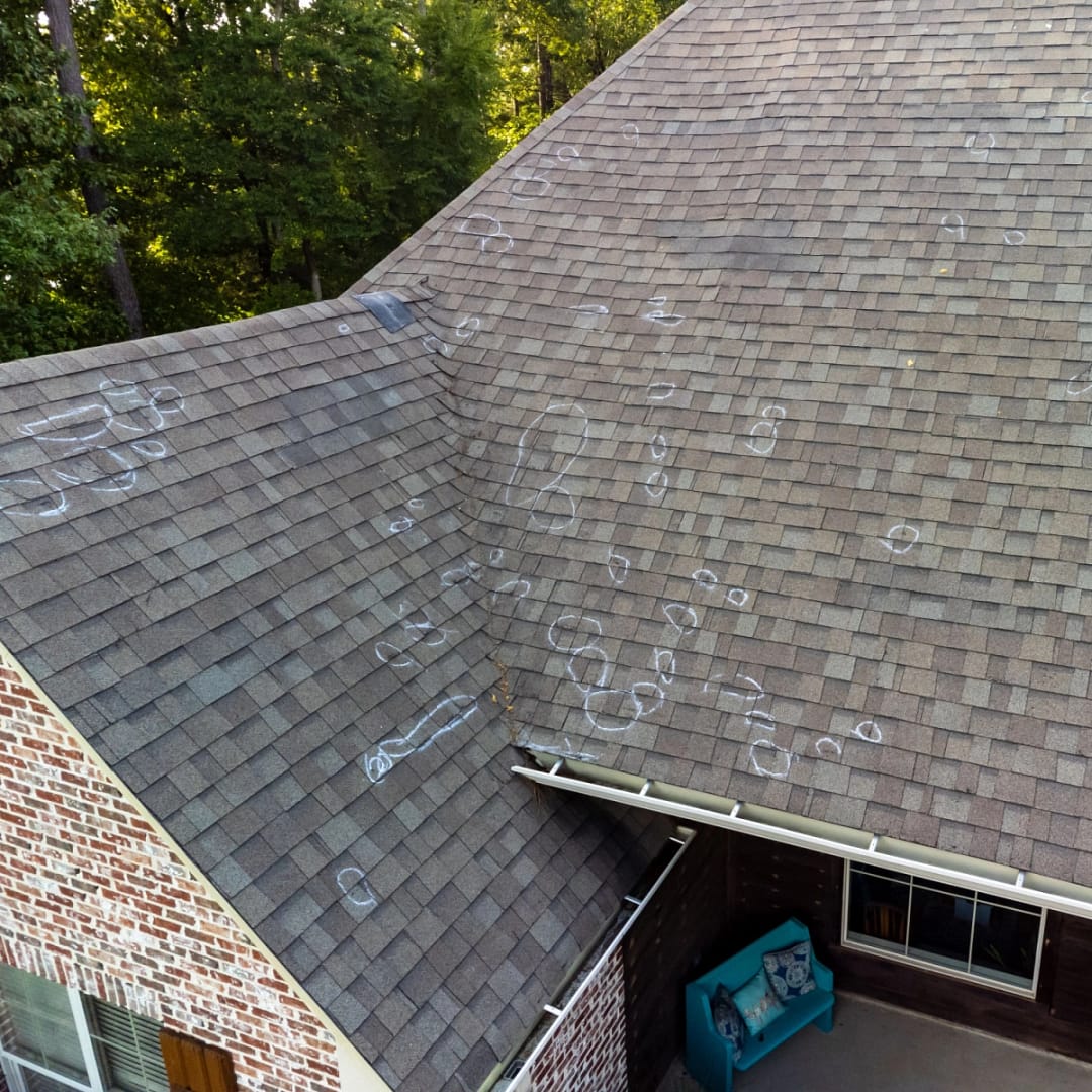 Signs of Round Rock Roof Hail Damage