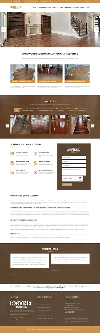 Flooring Website Design Inspiration | Hook Agency