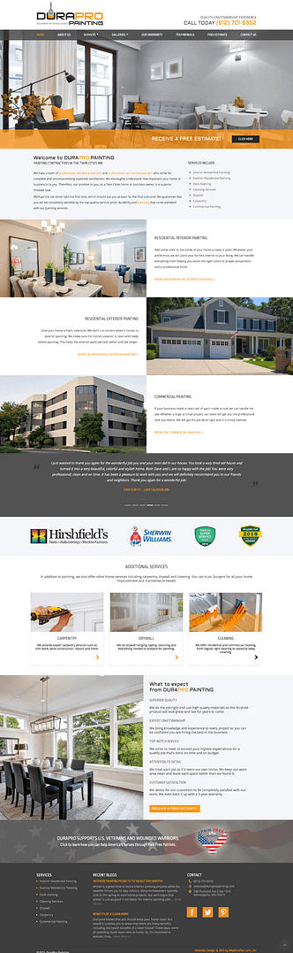 Painting Contractor Website Inspiration | 5 Great Examples 2025 | Hook ...