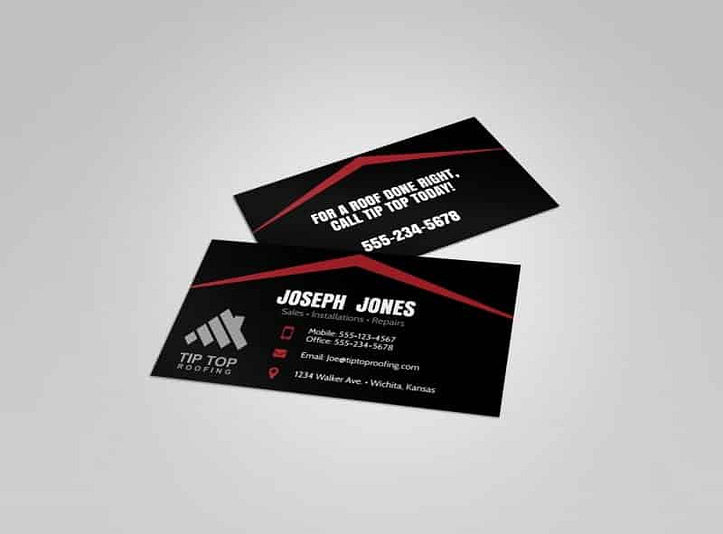 Roofing Business Cards - 11 Examples To Inspire You & 3 Free Templates ...