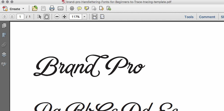 Hand-lettering - Fonts For Beginners To Trace | Hook Agency