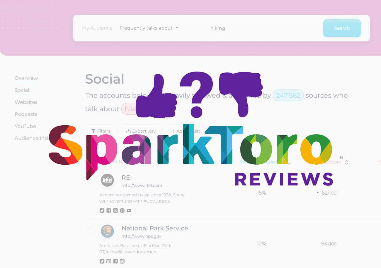 3 SparkToro Reviews 2022 | Audience Intelligence Tool For Influencers / SEO | Hook Agency