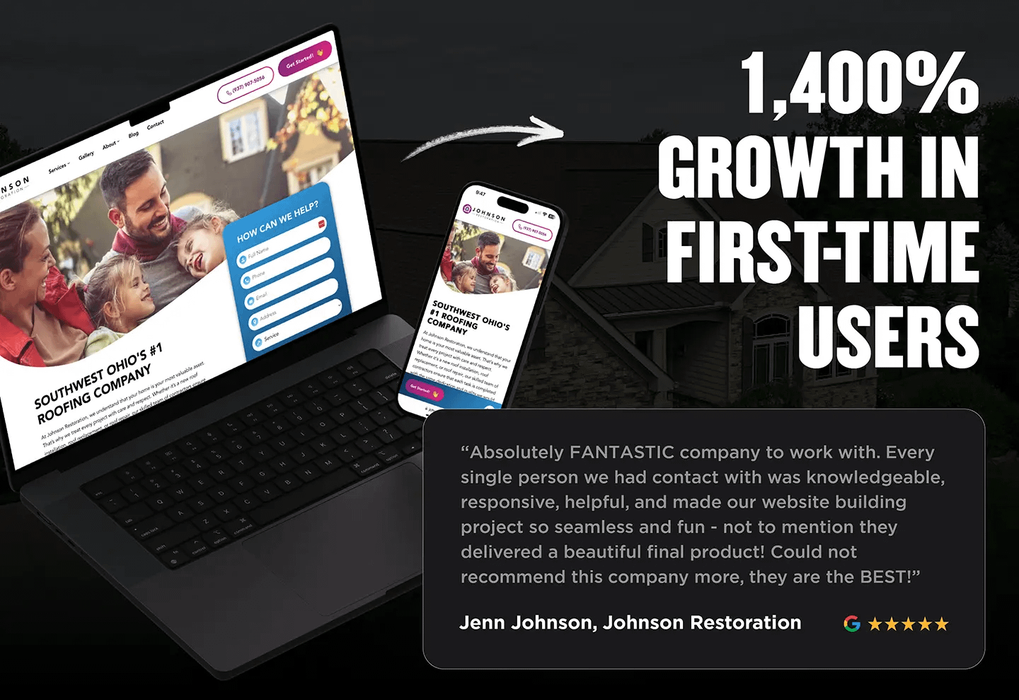 Johnson Restoration Sees 1,400% Growth In First-Time Users | Hook Agency